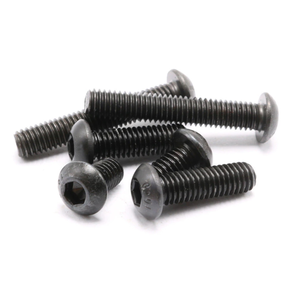 10 Vis BHC M3x14mm en acier 10.9 bruni - Tête bombée - Six-pans ...