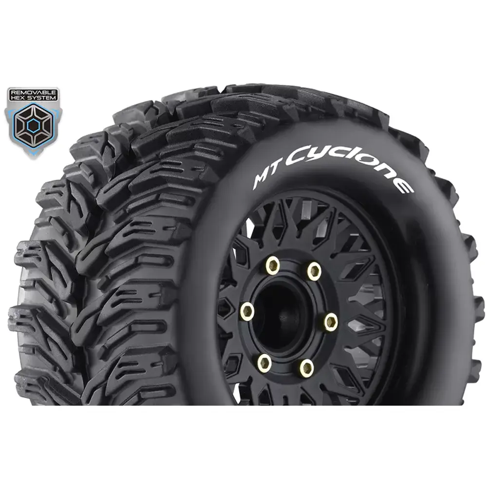 L-T3226SX - Louise MT CYCLONE - Paire de roues MT 1/10 - Hexagone ...